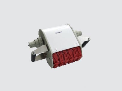 Modular numbering stamps : manual contact coding for marking identification coding